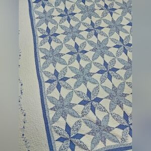 jcpenney | Bedding | Vtg Antique Prism Stars Quilt 5x93 Patchwork 2 ...